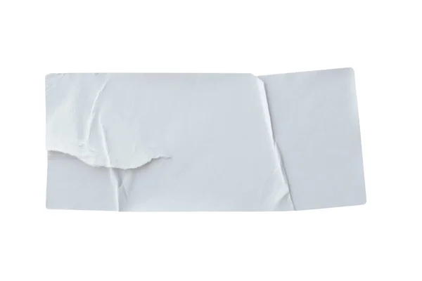 Blank White Crumpled Creased Sticker Paper Poster Texture Isolated ...