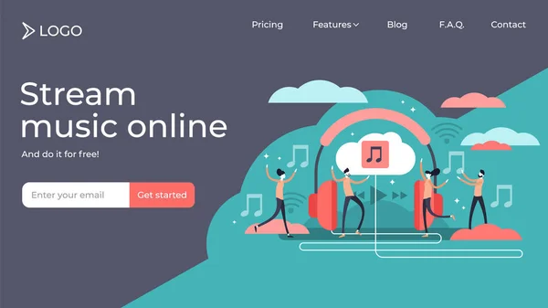 Audit vector illustration. Tiny persons accounting landing page ...