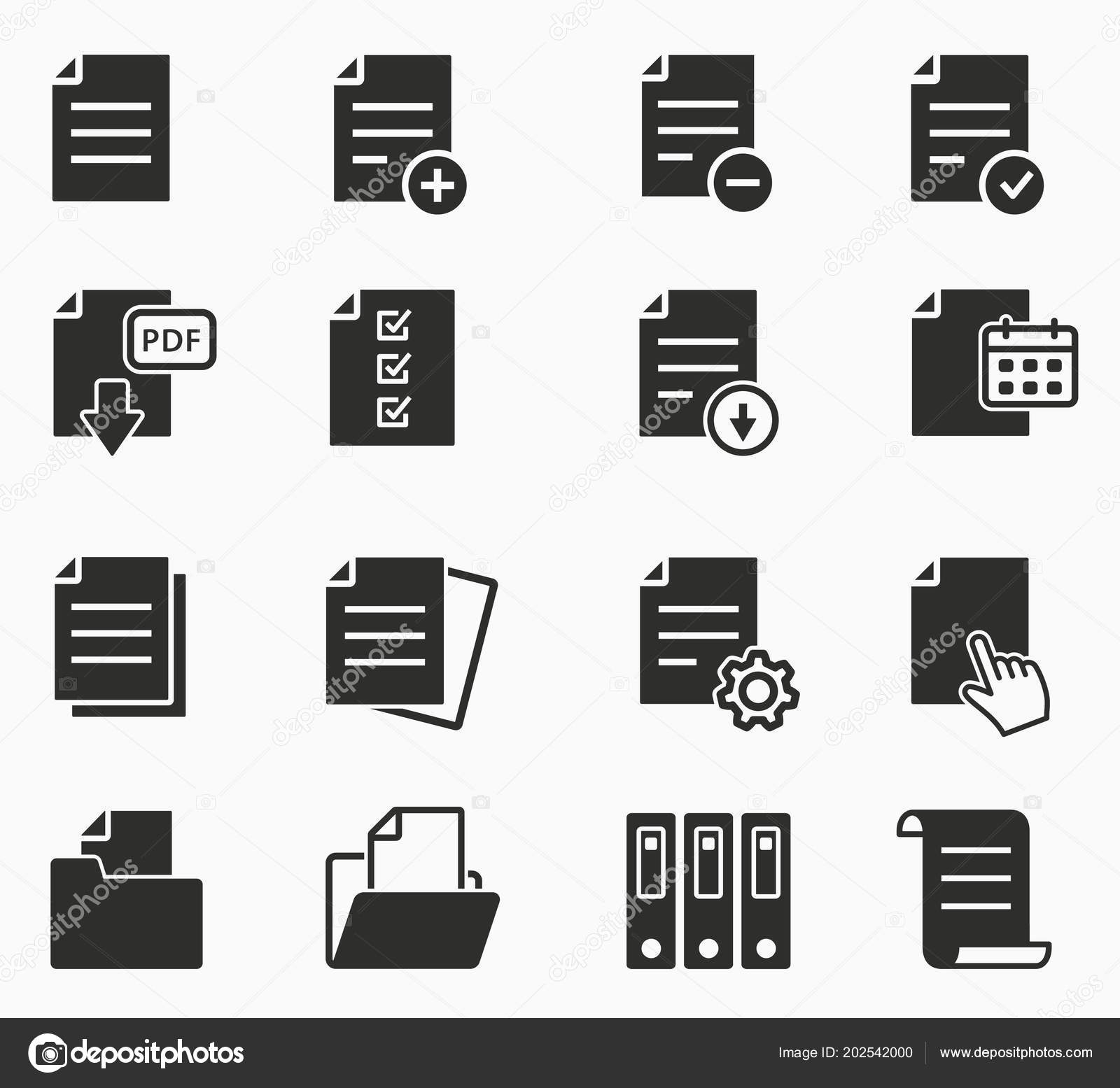 Formato Documento Arquivo Vetorial Papel Arquivo Escritório Pdf ...