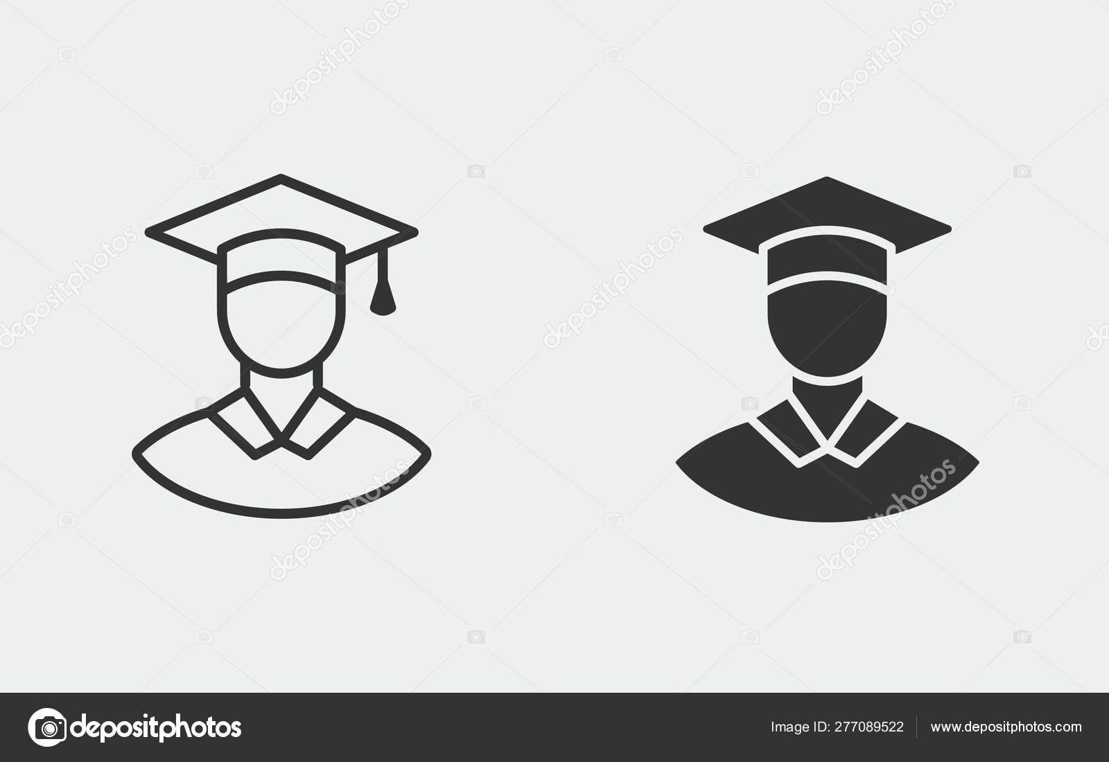 Graduation Cap Icons Graphic Icon Series Highres Vector 2,300+ Blue