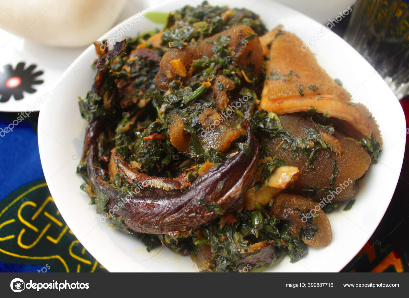 Close View Bowl Delicious Vegetable Soup Cooked Fish Crayfish Beef ...