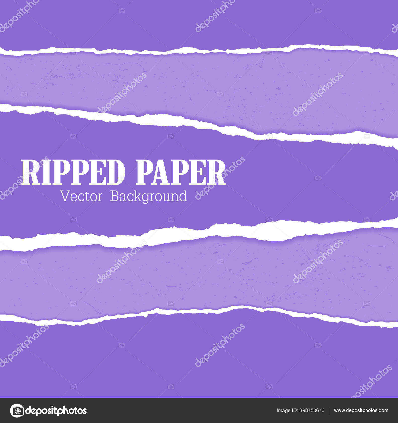 Rippat Papper Vektor Rippat Papper Papperet Revs Bakgrund Illustration ...
