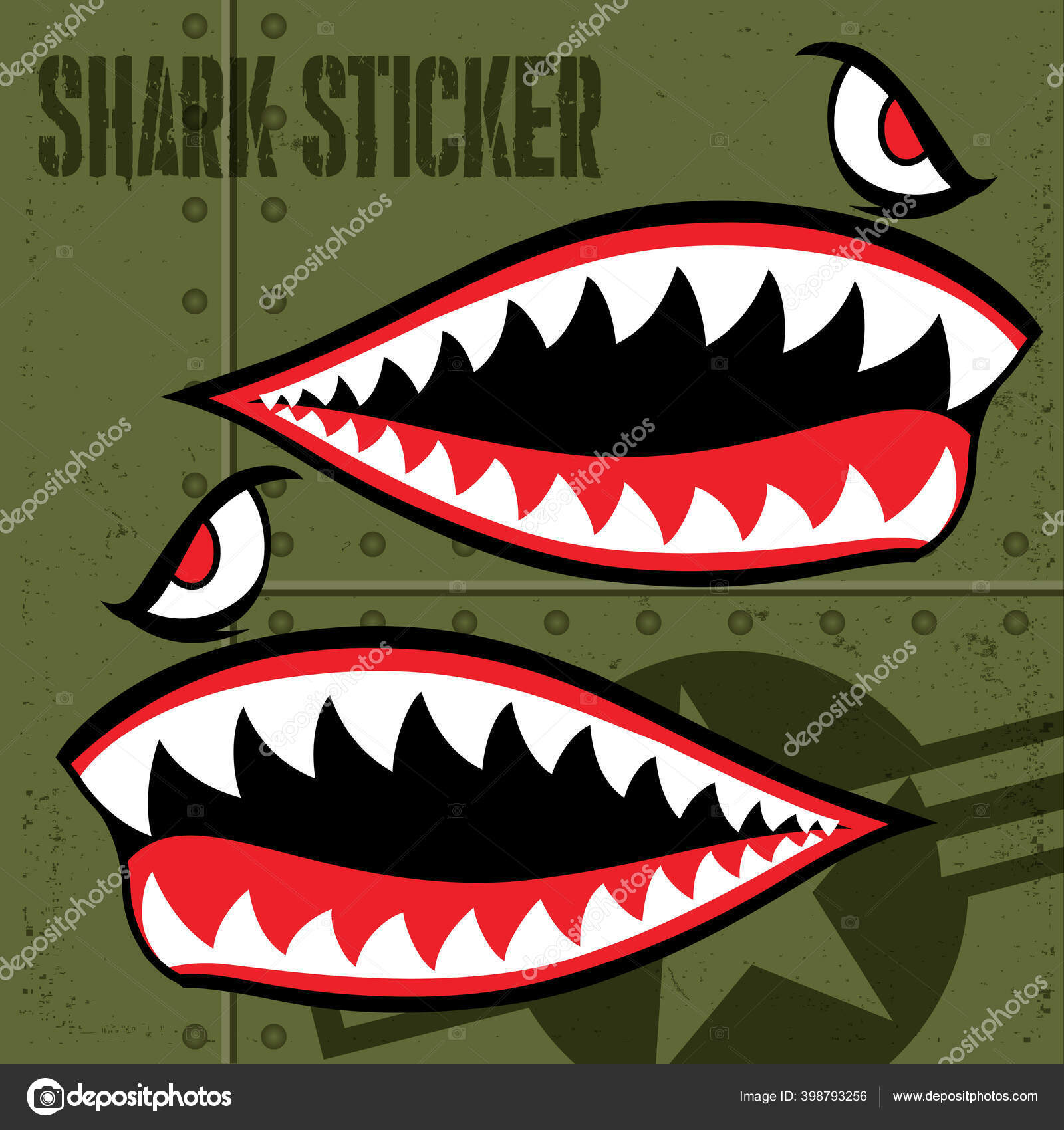 Shark Mouth Decal