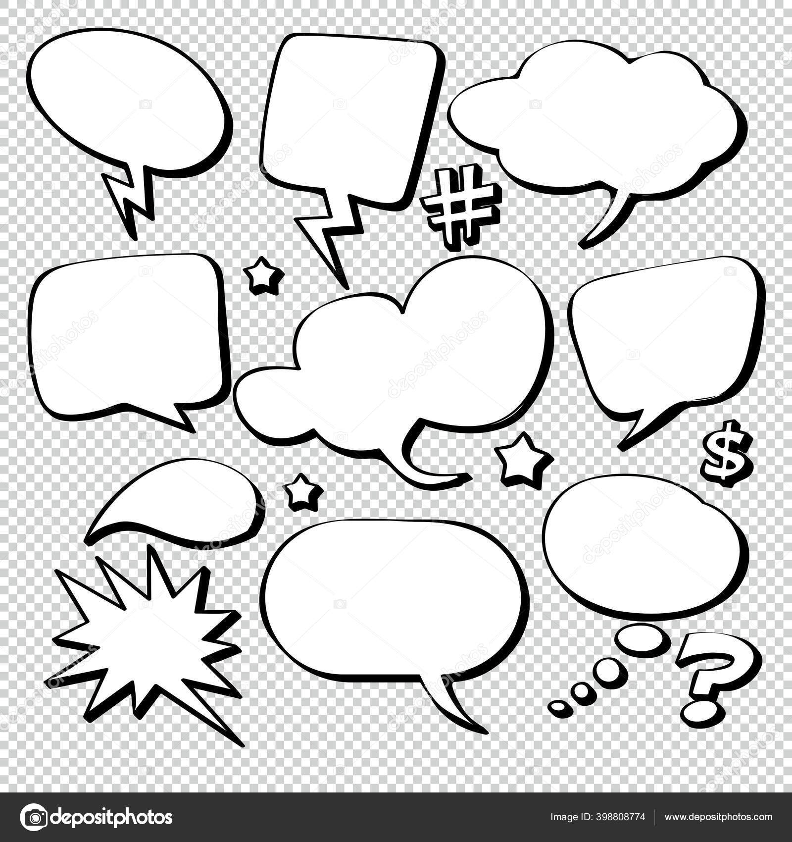 Comic Bubble Speech Balloons Speech Cartoon Speech Vector Illustrator ... Comic Bubble Speech Balloons Speech Cartoon Speech Vector Illustrator ...