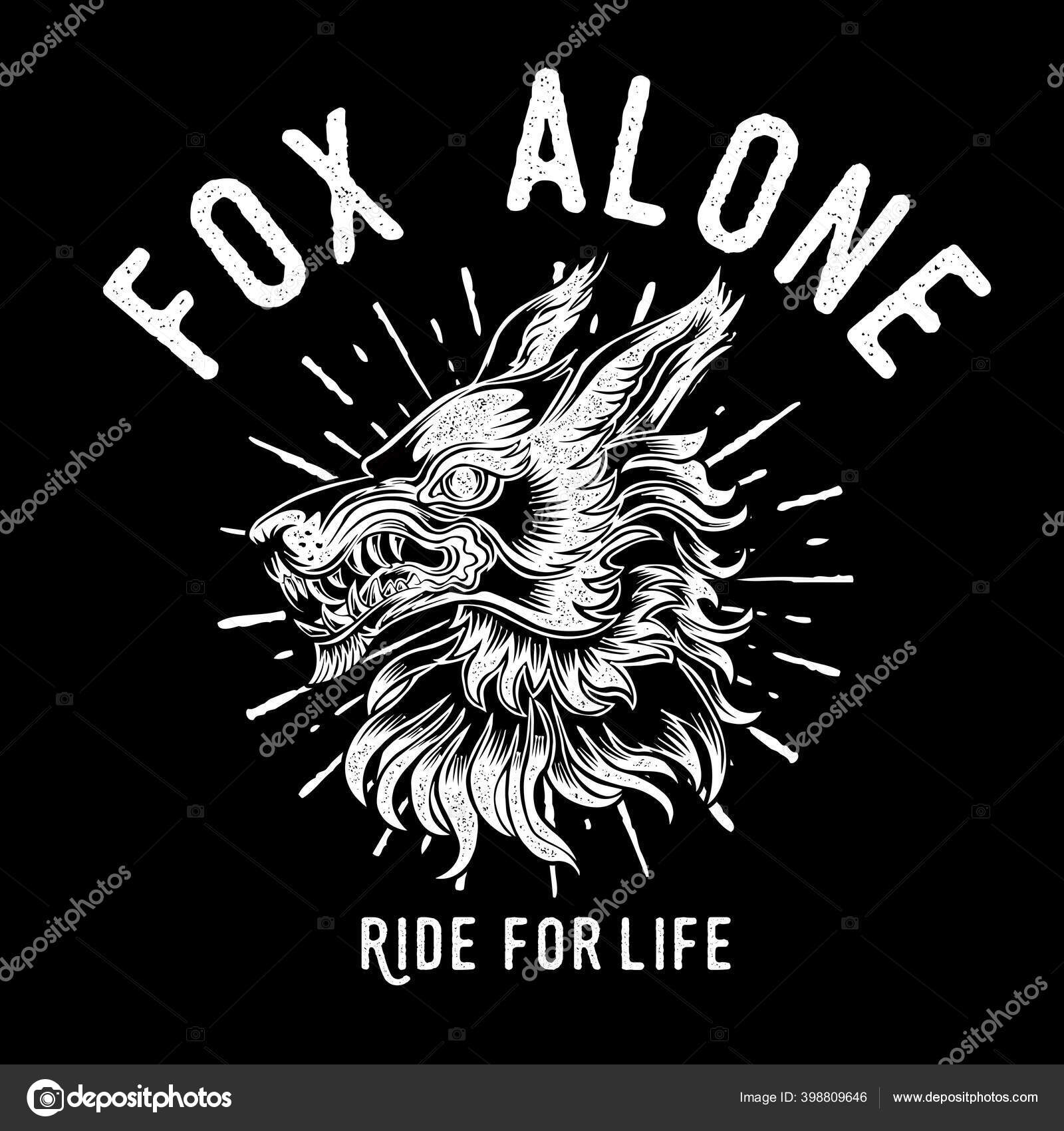 Fox Alone Roker Rose Tattoo Head Fox Vector Stock Vector Image by ...