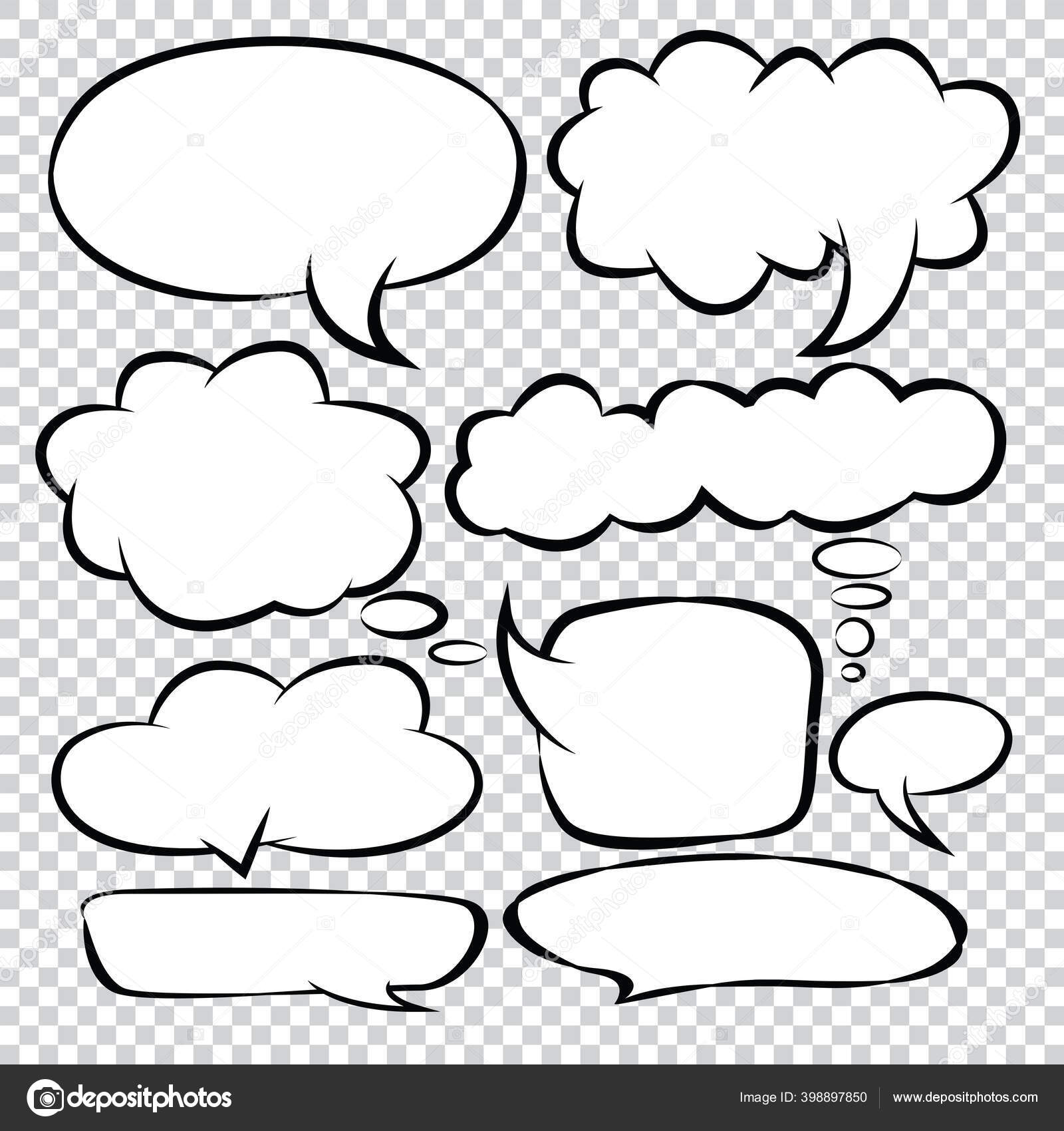 Comic Bubble Speech Balloons Speech Cartoon Speech Vector Stock Vector ... Comic Bubble Speech Balloons Speech Cartoon Speech Vector Stock Vector ...
