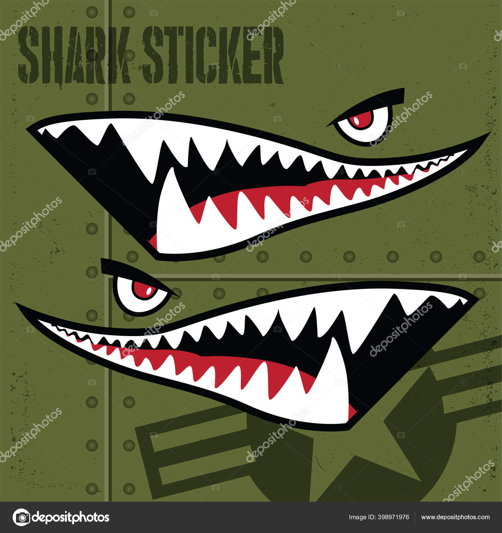 Shark Mouth Decal