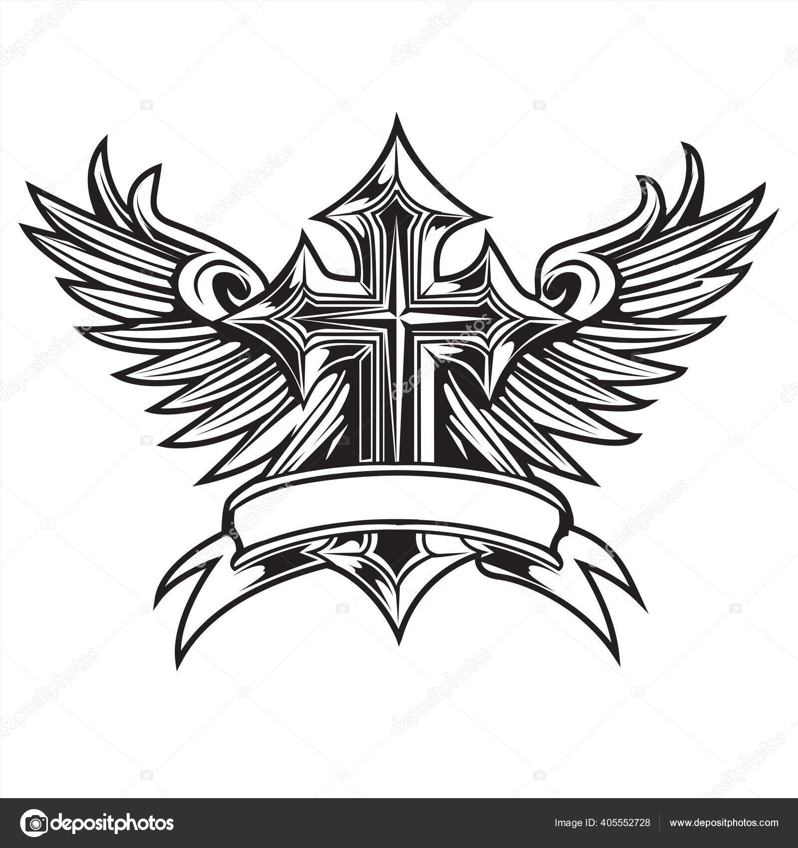 Trippy Cross Drawings