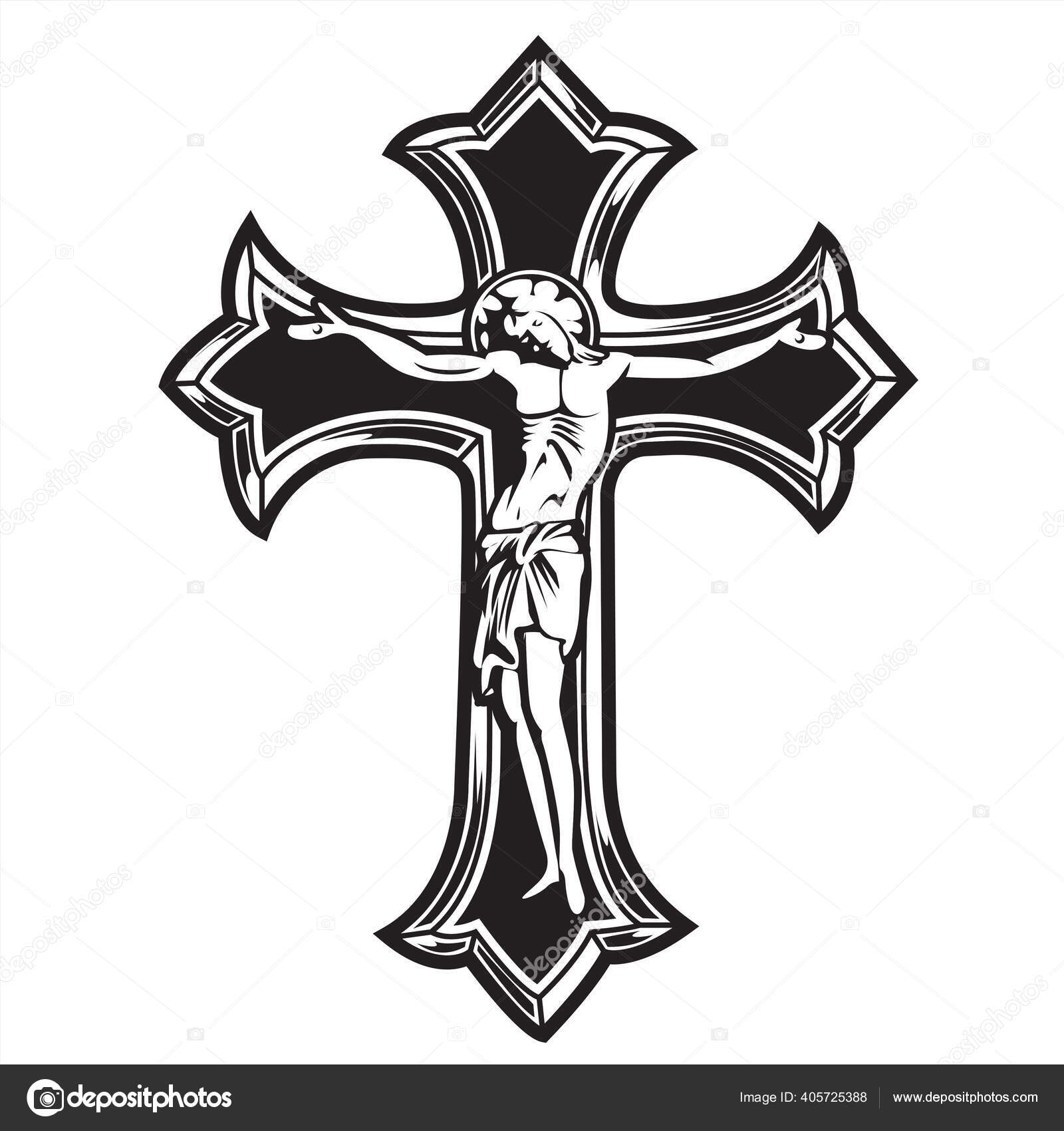 Christian Cross Drawings