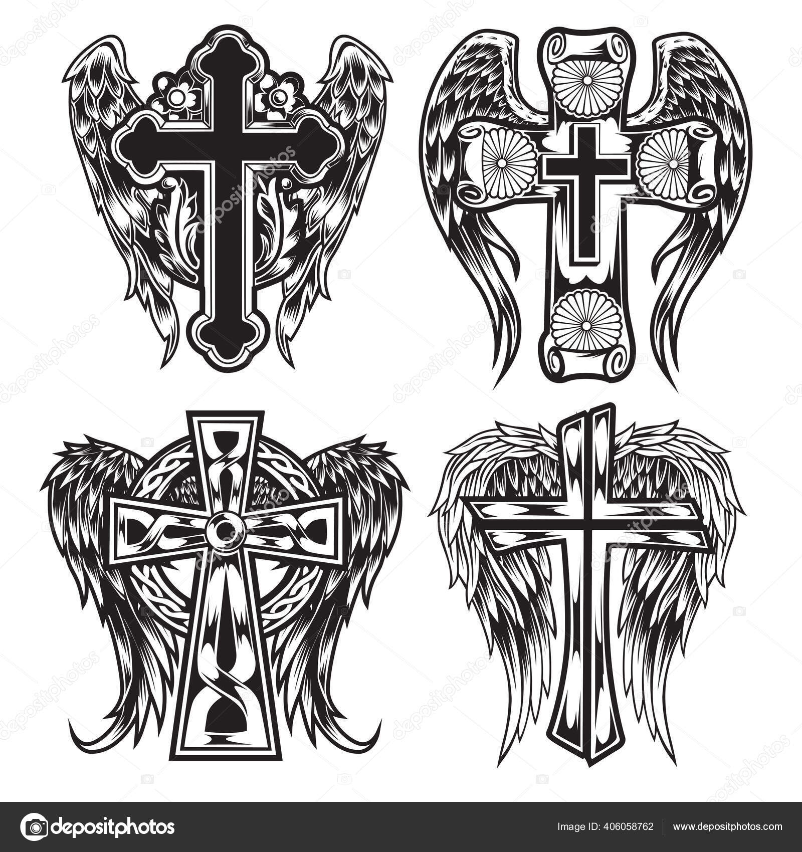 Christian Cross Drawings