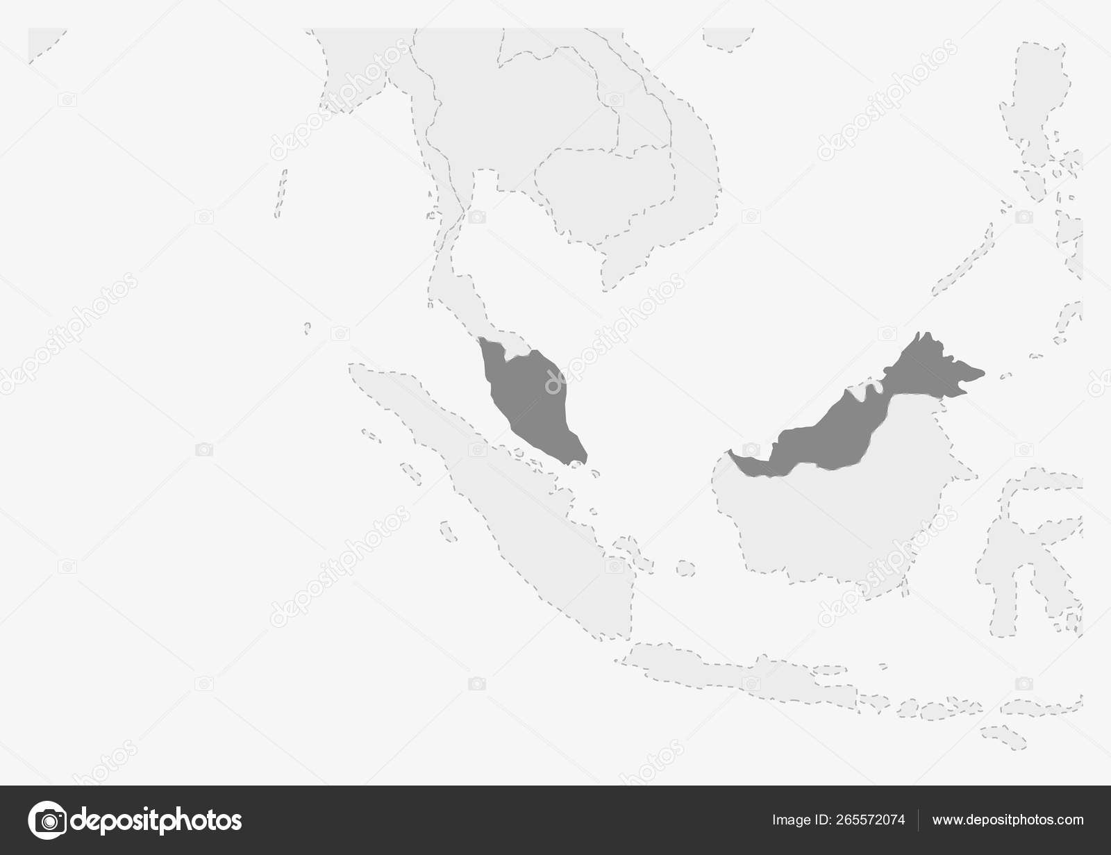 malaysia map asia