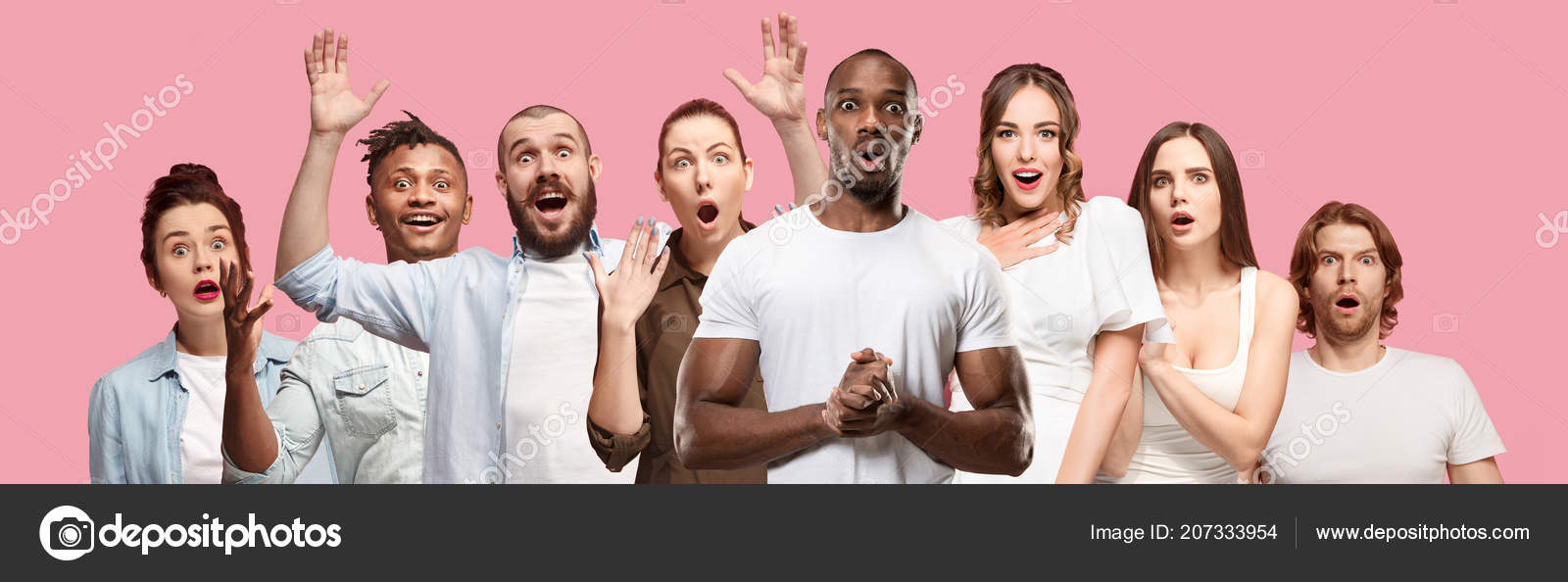 Surprised Group Of People