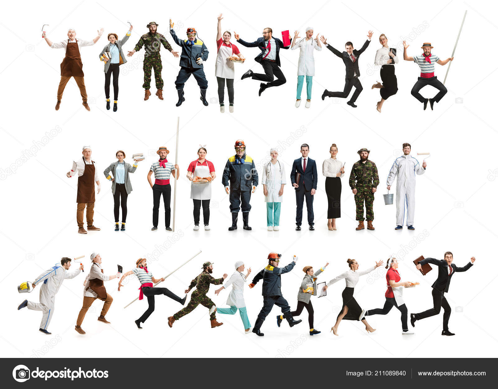 Montage about different professions — Stock Photo © vova130555@gmail ...