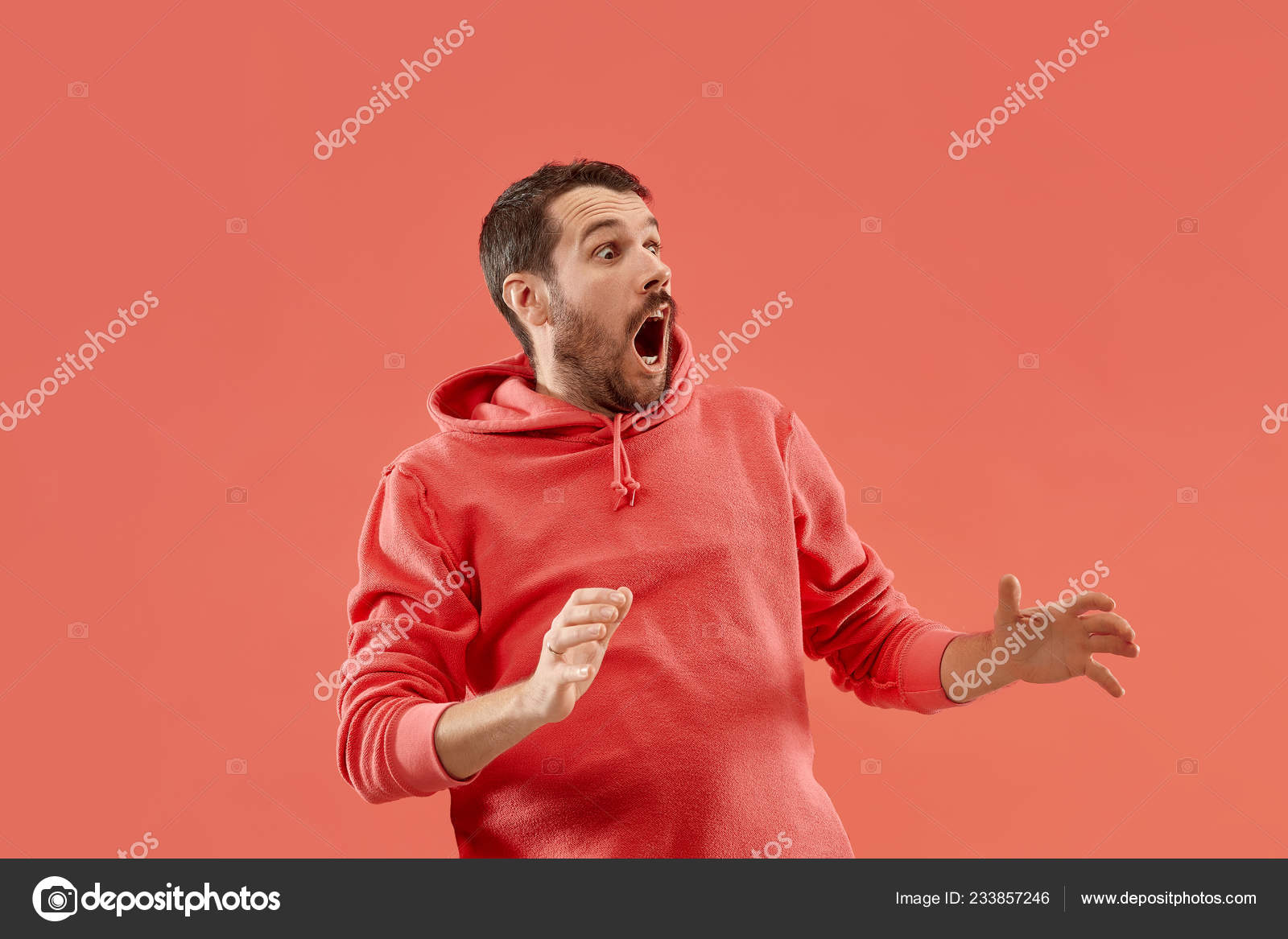 Screaming Scared Person