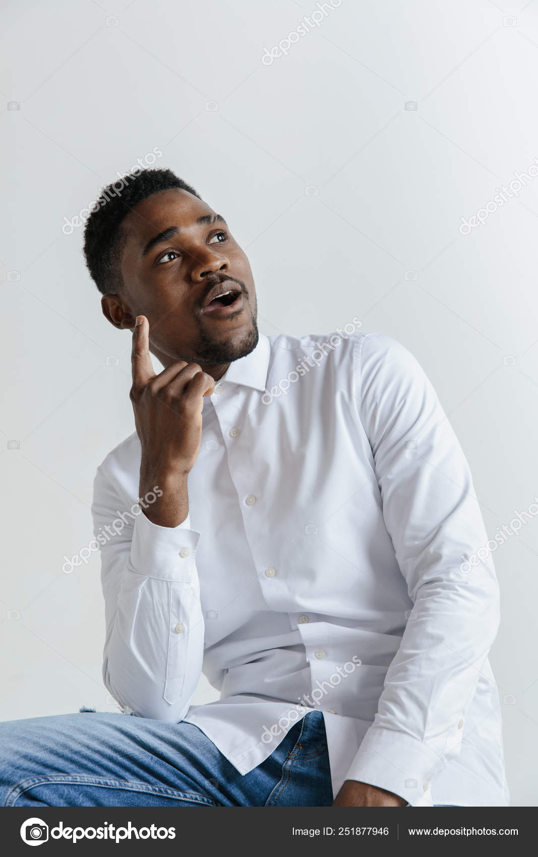 Person Remembering Something