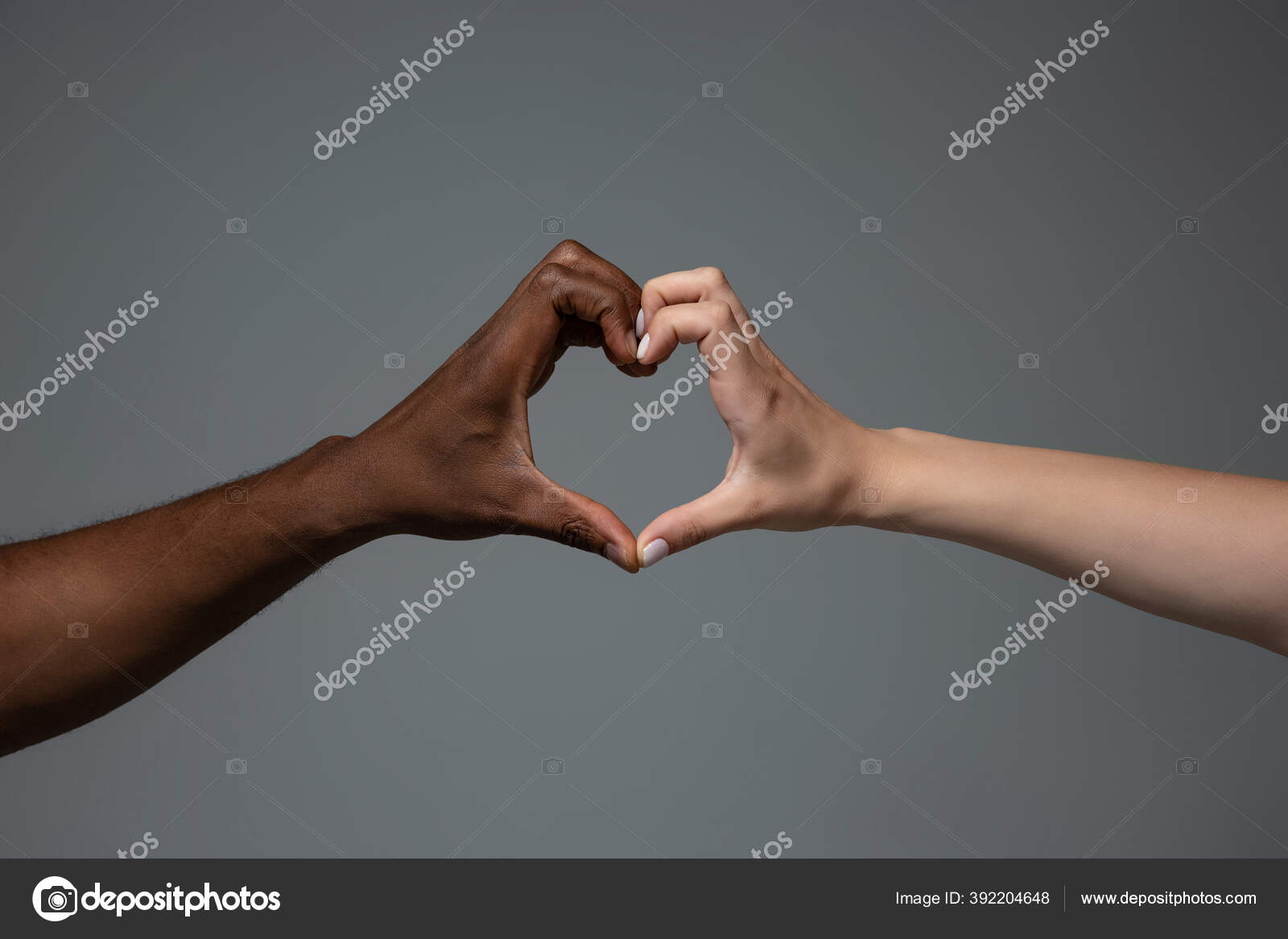 Racial tolerance. Respect social unity. African and caucasian hands ...