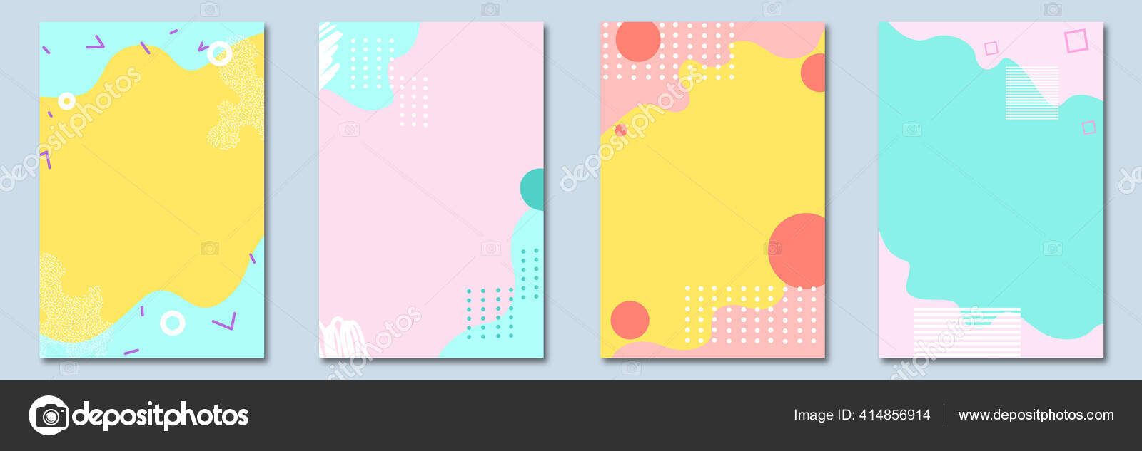 Modern, trendy design set for social media. Contemporary art. Creative ...