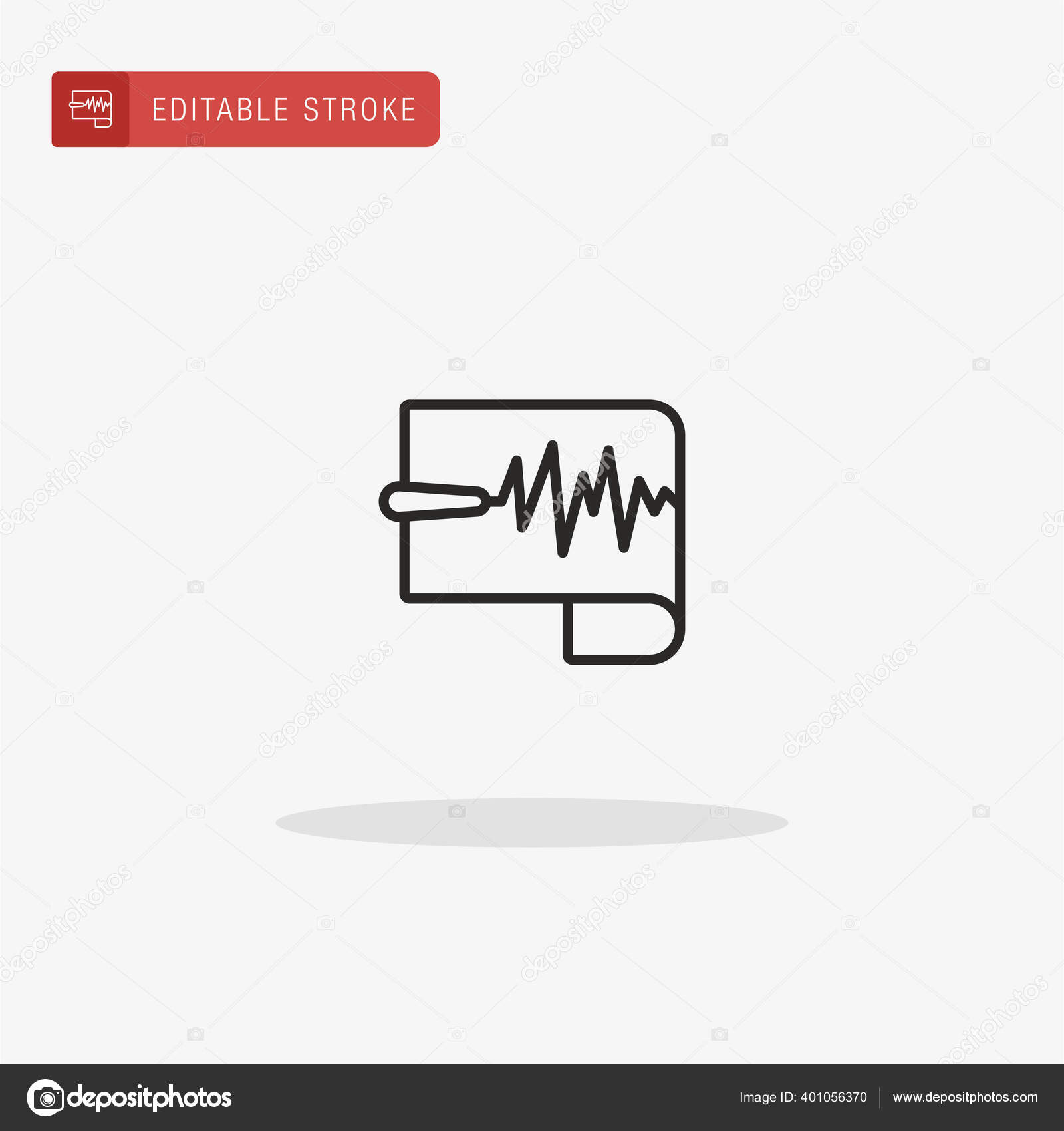 Seismometer Icon Vector Seismometer Icon Presentation Stock Vector ...