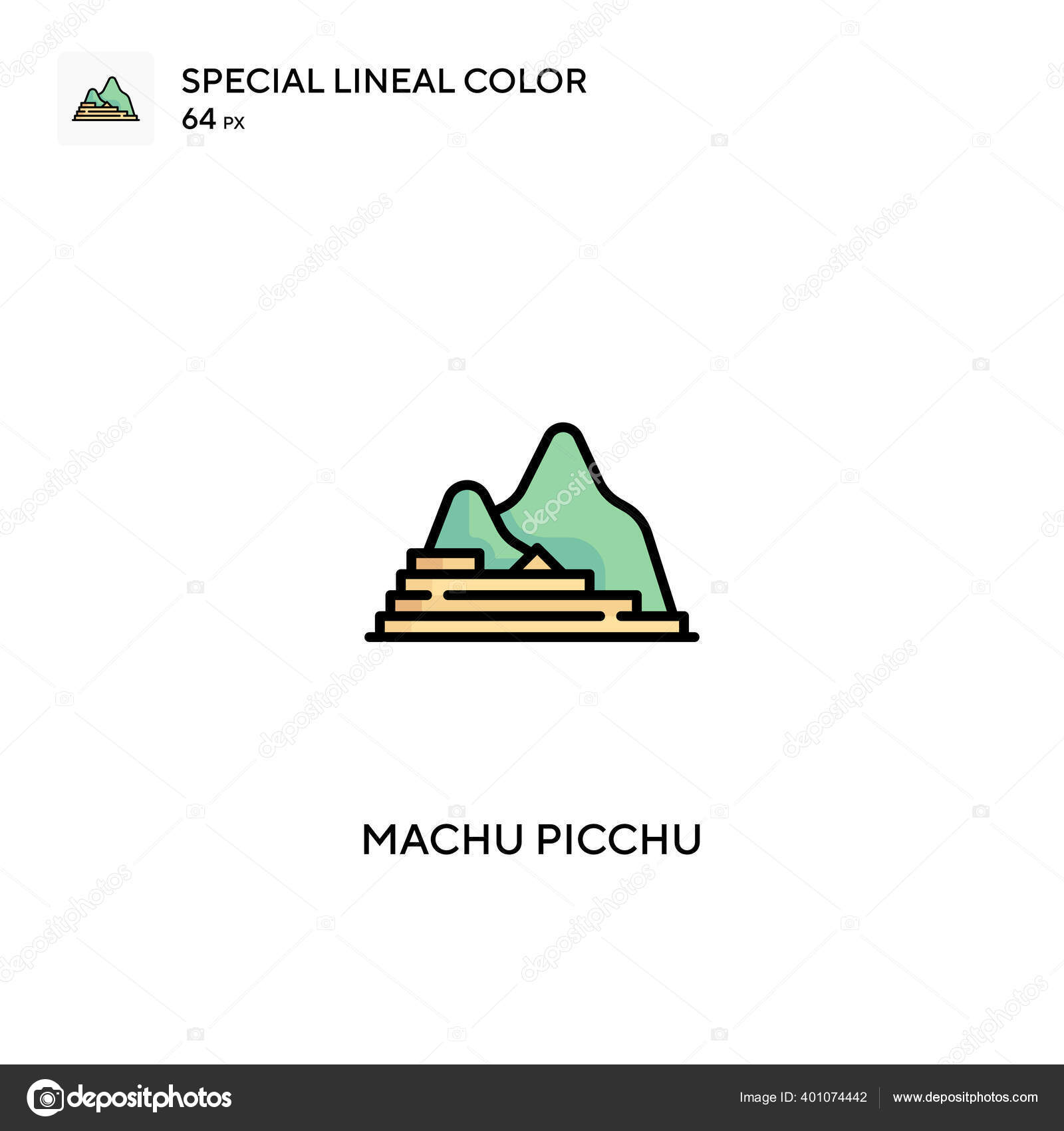 Machu Picchu Icono Vector Simple Iconos Machu Picchu Para Proyecto ...