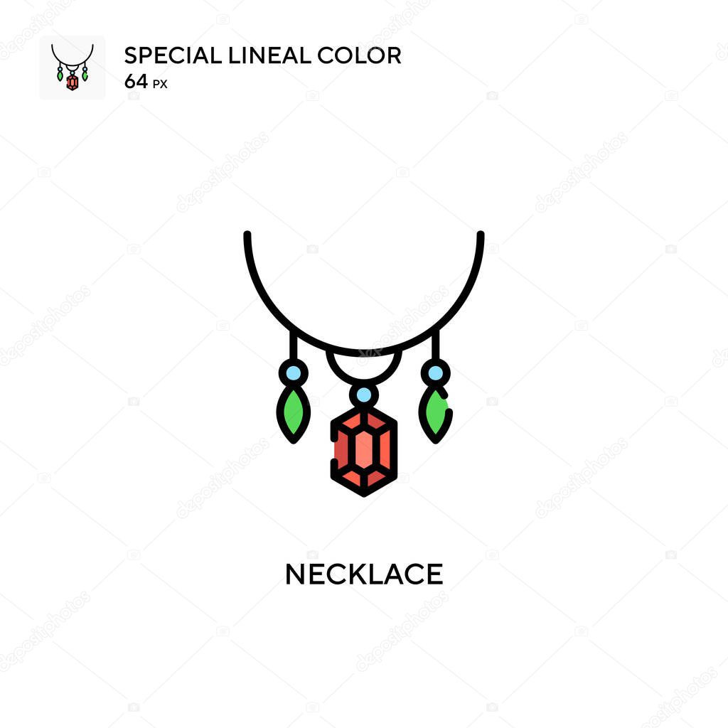 Collar Icono especial vector de color lineal. Plantilla de dise o de s mbolo de ilustraci n para ...
