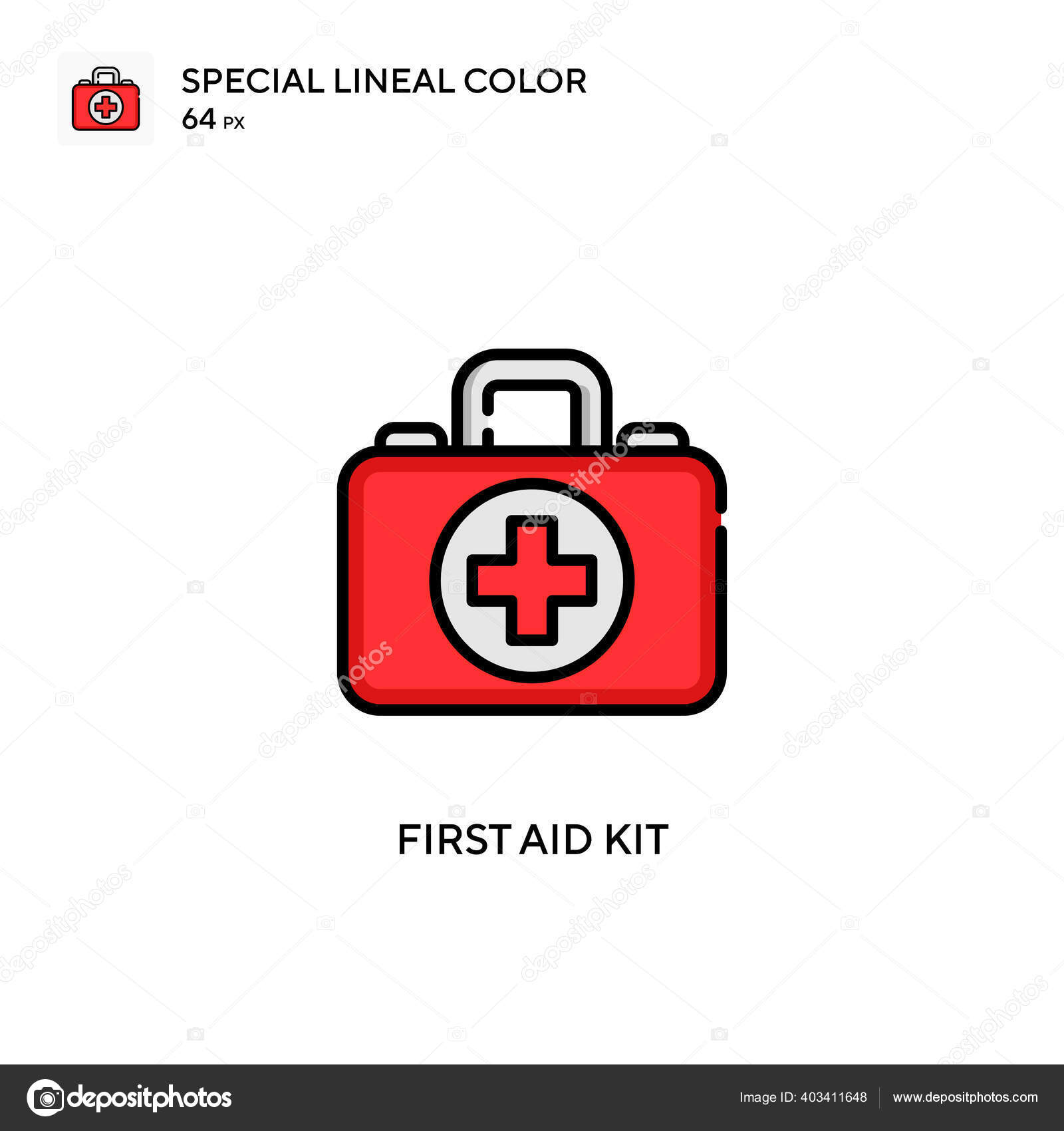 First Aid Kit Special Lineal Color Icon Illustration Symbol Design ...
