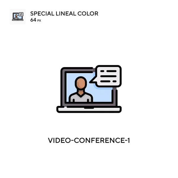 Video Conference Special Lineal Color Icon Illustration Symbol Design Template Stock Vector ...