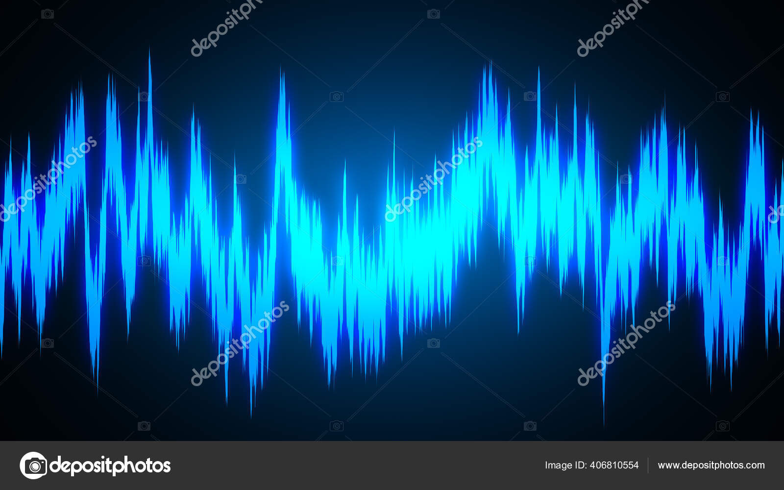 Speaking Sound Wave Lines Illustration Abstract Blue Gradient Motion ...