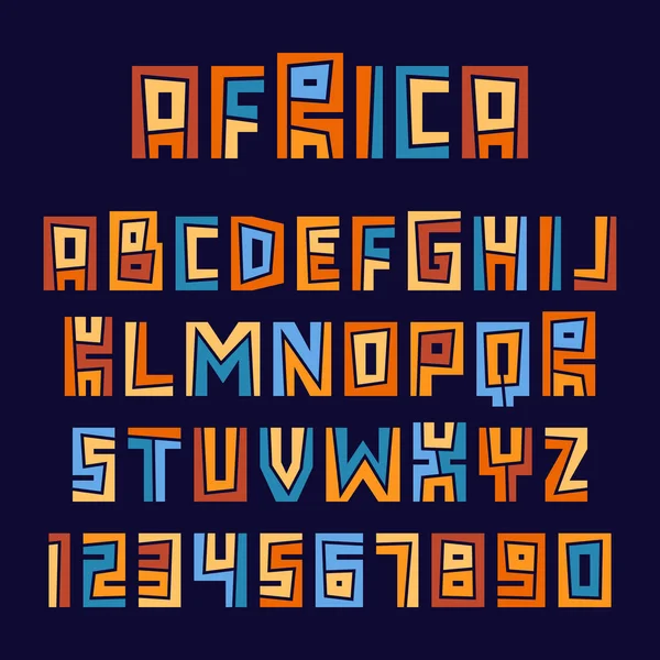 Letras africanas imágenes de stock de arte vectorial | Depositphotos