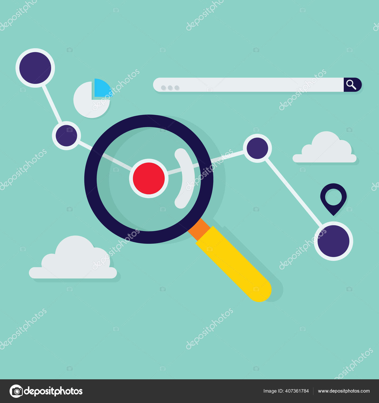 Performance Analytics Trend Line Inspection Stock Vector by ©urostomic ...