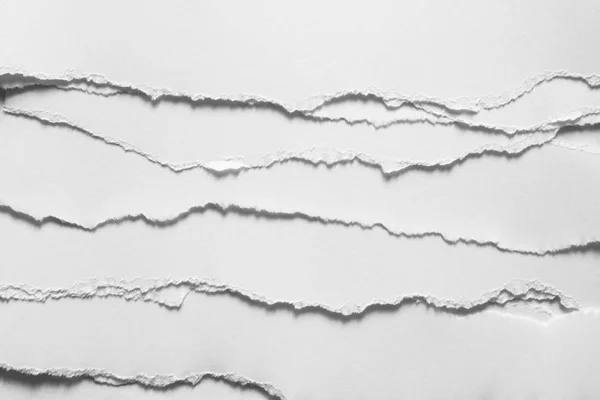 White Torn Paper Gray Background Collection Paper Rip — Stock Photo ...