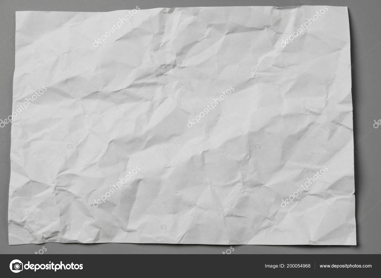 Blank Portrait Mockup Crumpled Paper Brochure Magazine Isolated Gray ...