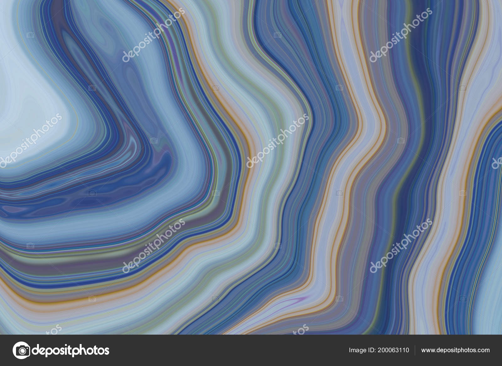 Marble Ink Colorful Blue Marble Pattern Texture Abstract Background Can ...