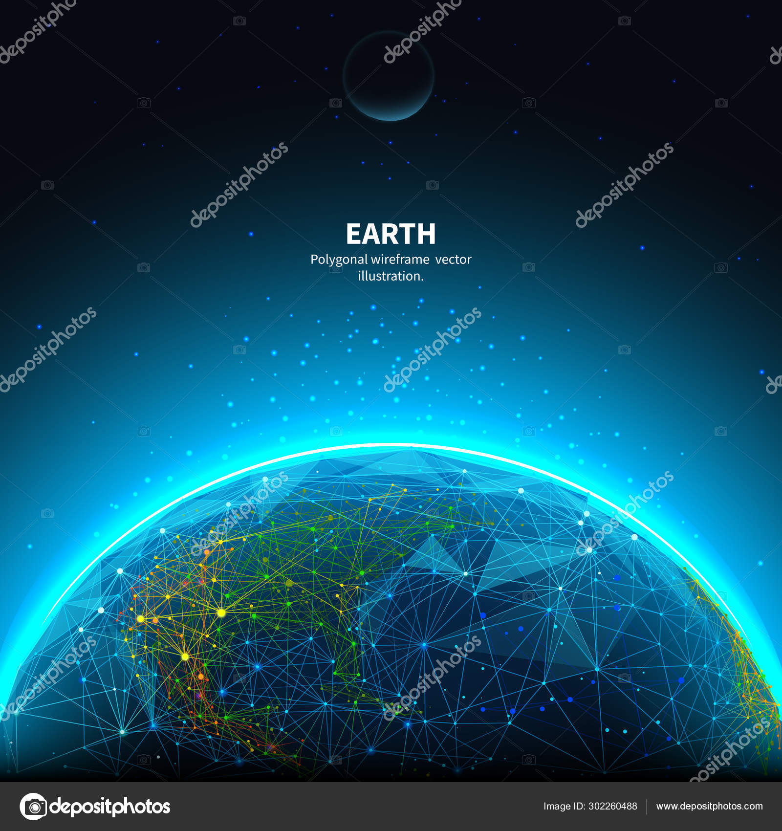 Earth low poly art illustration Stock Vector by ©Tohey22 #302260488