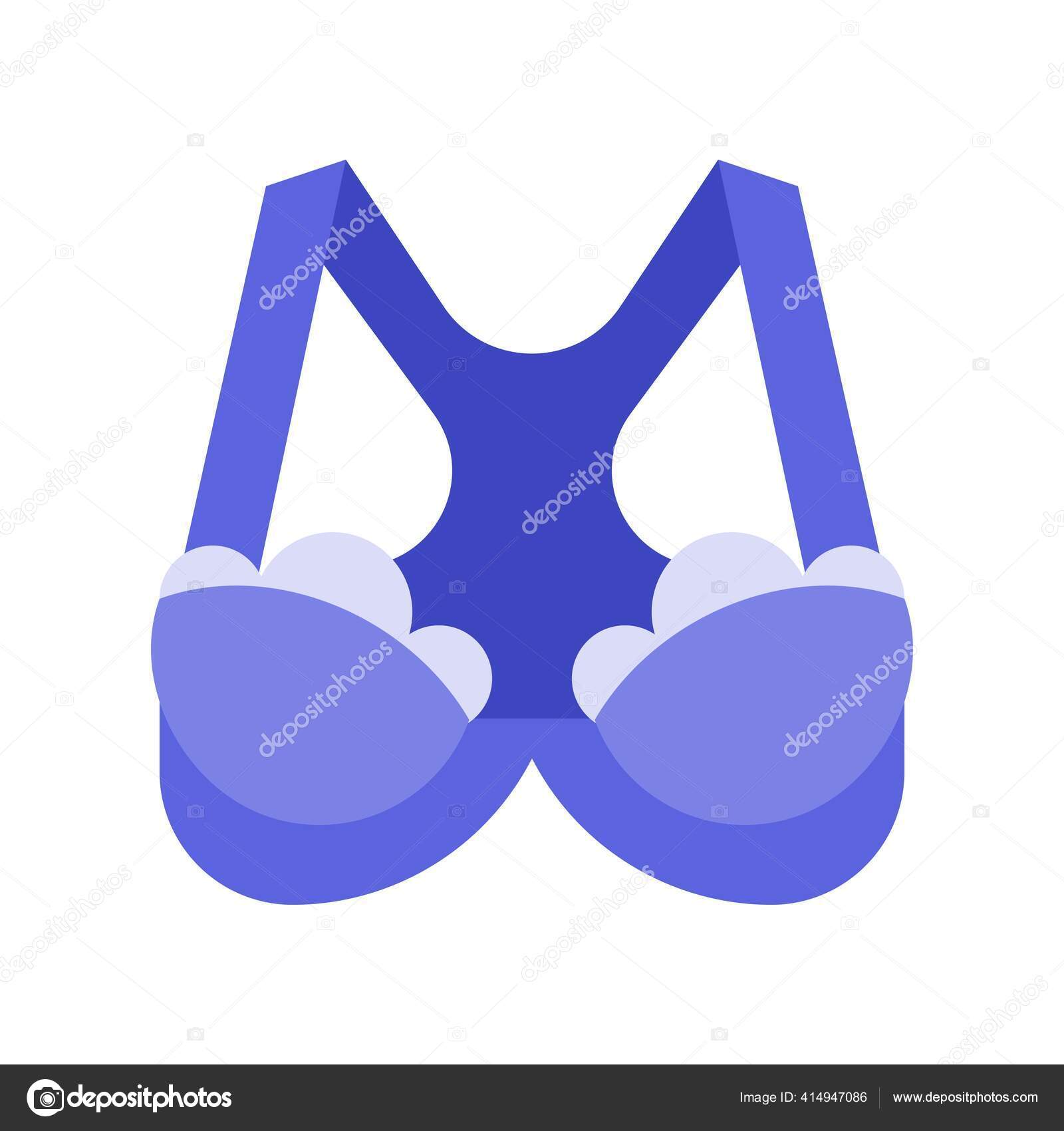 Bra Brassiere Vector Illustration Flat Design Icon Stock Vector Image ...
