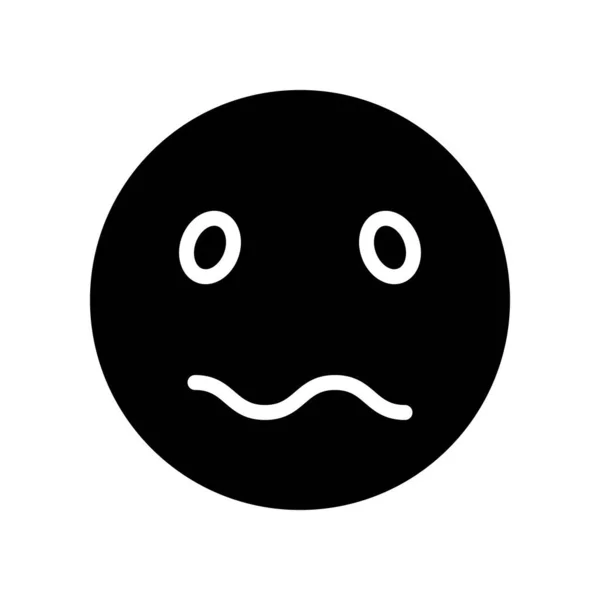Bored Face Vector Illustration Filled Design Icon Editable Outline ...