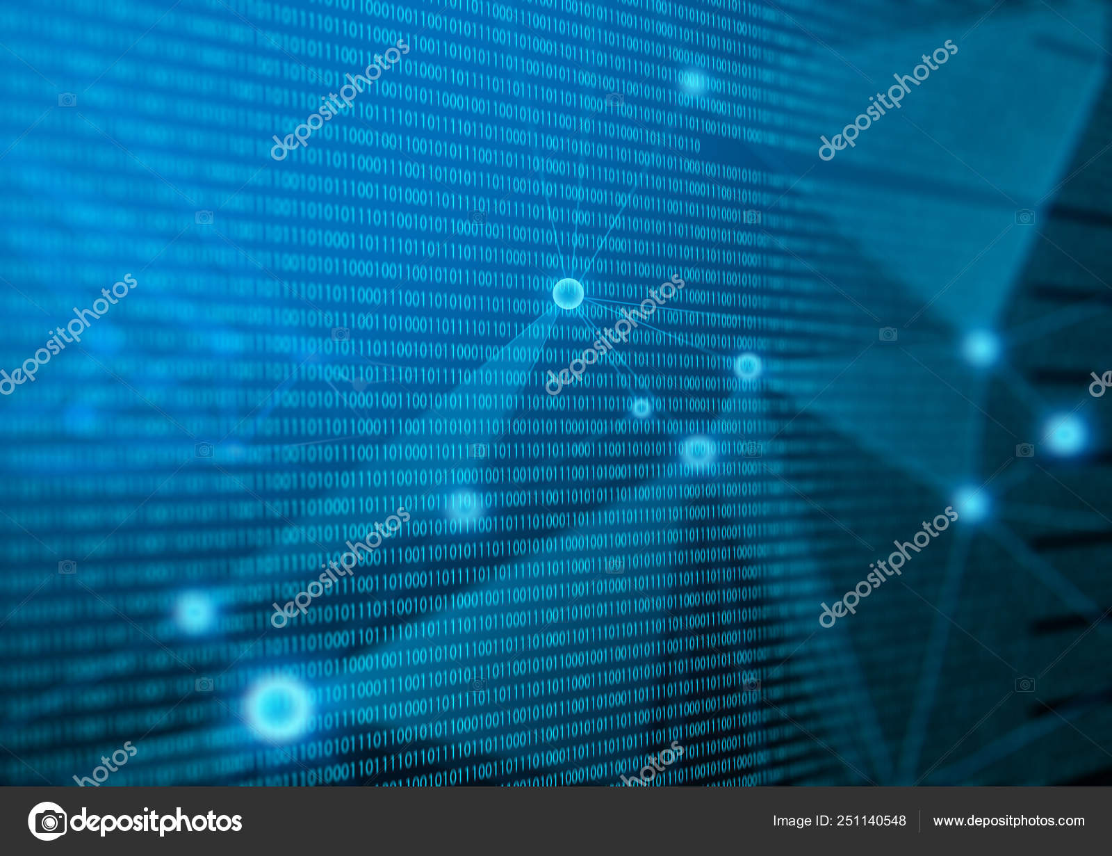 Computer Green Line Web System Networking Illustration Bacground Deep ...