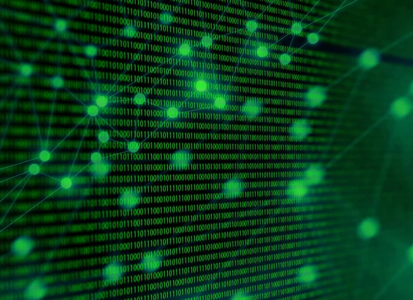 Computer Green Line Web System Networking Illustration Bacground Deep ...