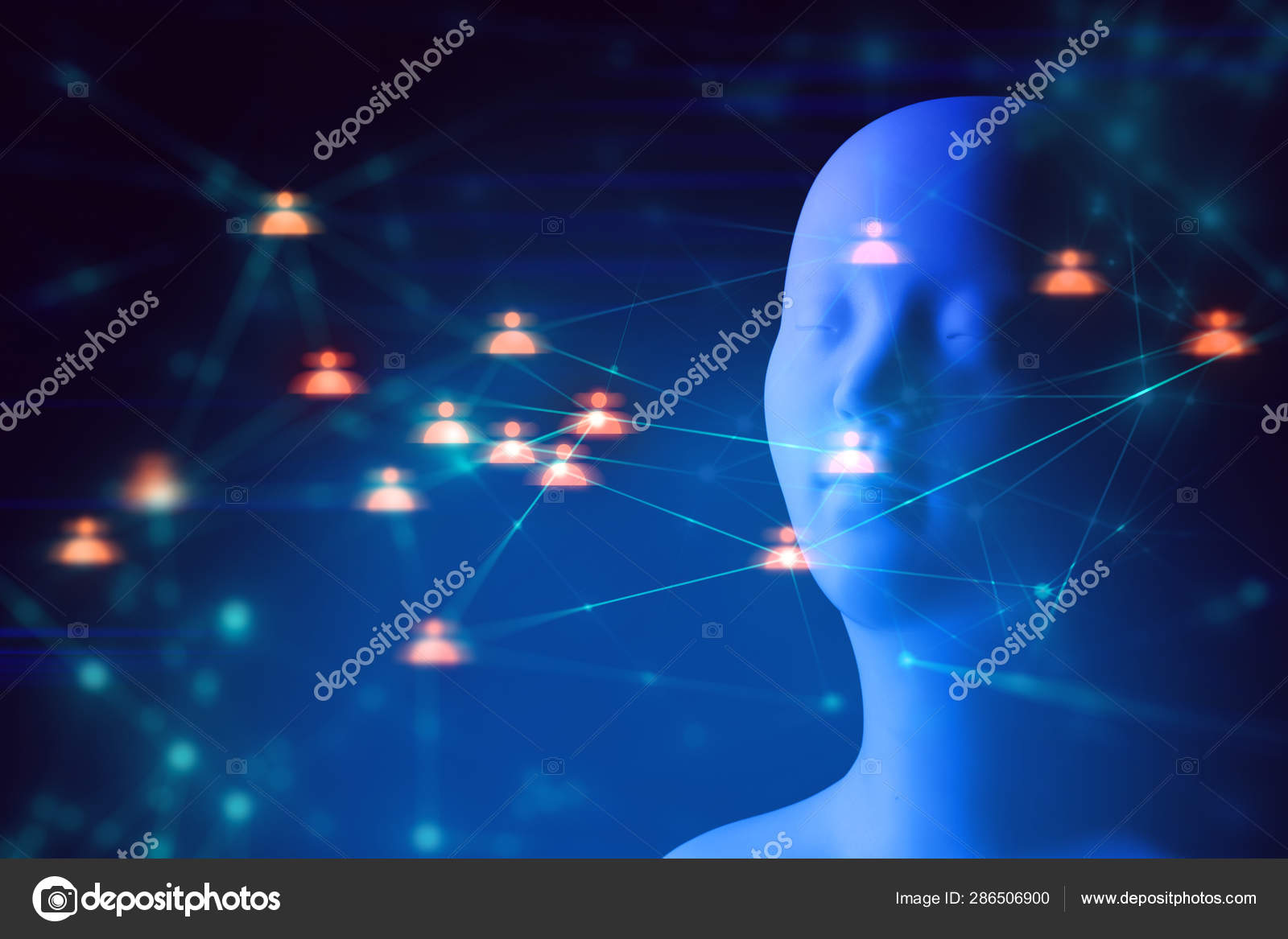 Network Background Illustration Rendering Deep Learning Digital Science ...