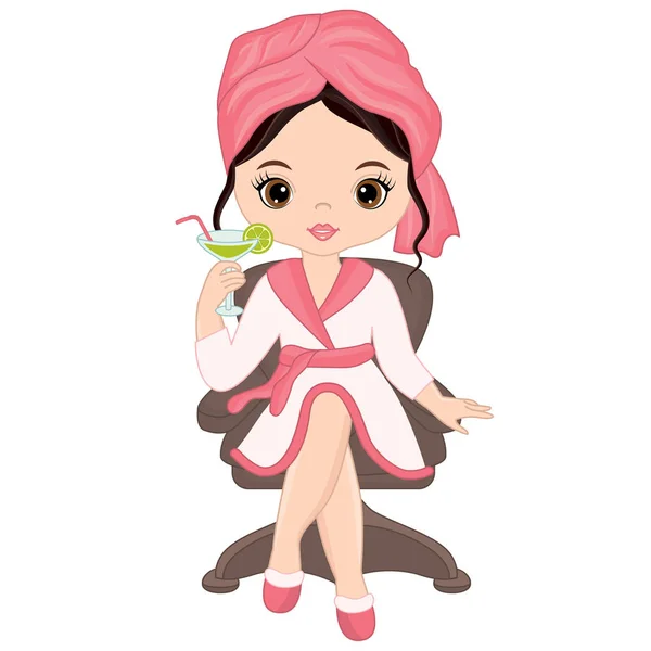 Vector Spa Girl. Spa Girl clipart. Spa Vector Illustration. Stock ...