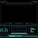 Control Panel Abstract Technology Futuristic Interface Hud Black ...