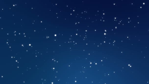Sparkling Dark Blue Night Sky Background Shining Stars ⬇ Video by ...