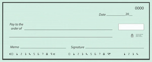Blank Check False Numbers — Stock Photo © Popartic #406998796