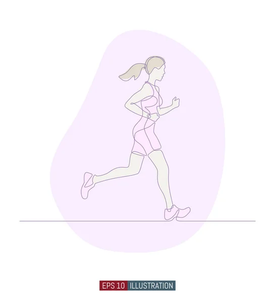 100,000 Girl running drawing Vector Images | Depositphotos