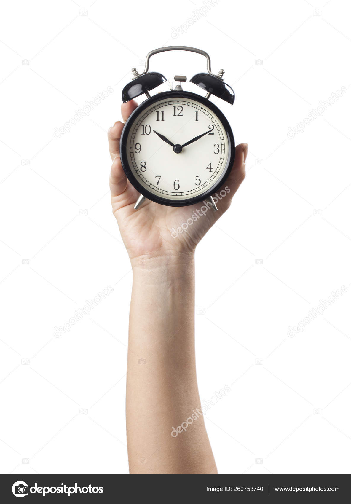 Hand with alarm clock Stock Photo by ©dragonstock 260753740