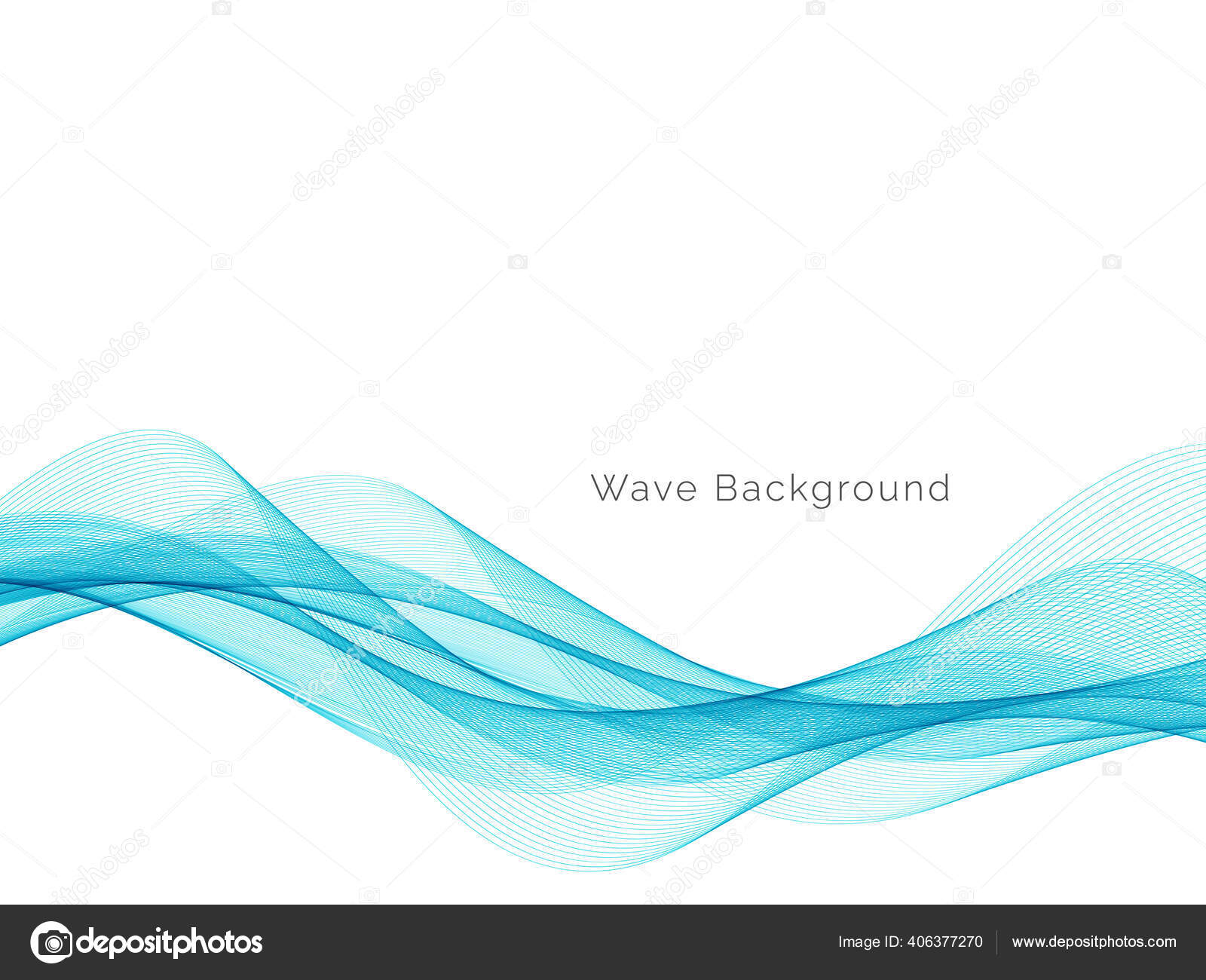 Blue Wave Concept Background Illustration Vector Stock Vector Image by ...