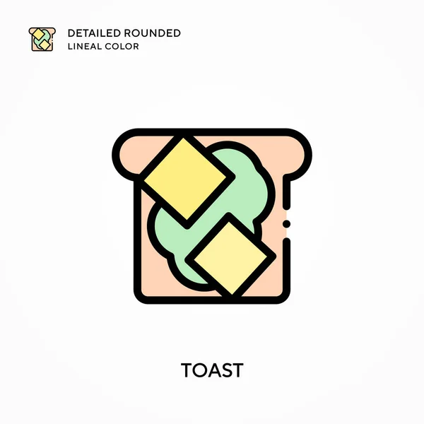 Bolo Fuba Hand Drawn Color Icon Modern Vector Illustration Concepts ...