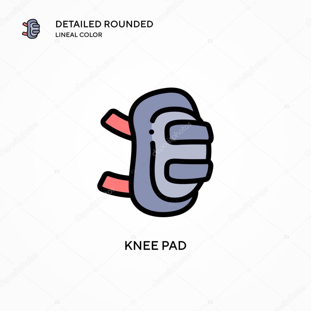 Rodillera icono del vector almohadilla. Conceptos modernos de ...