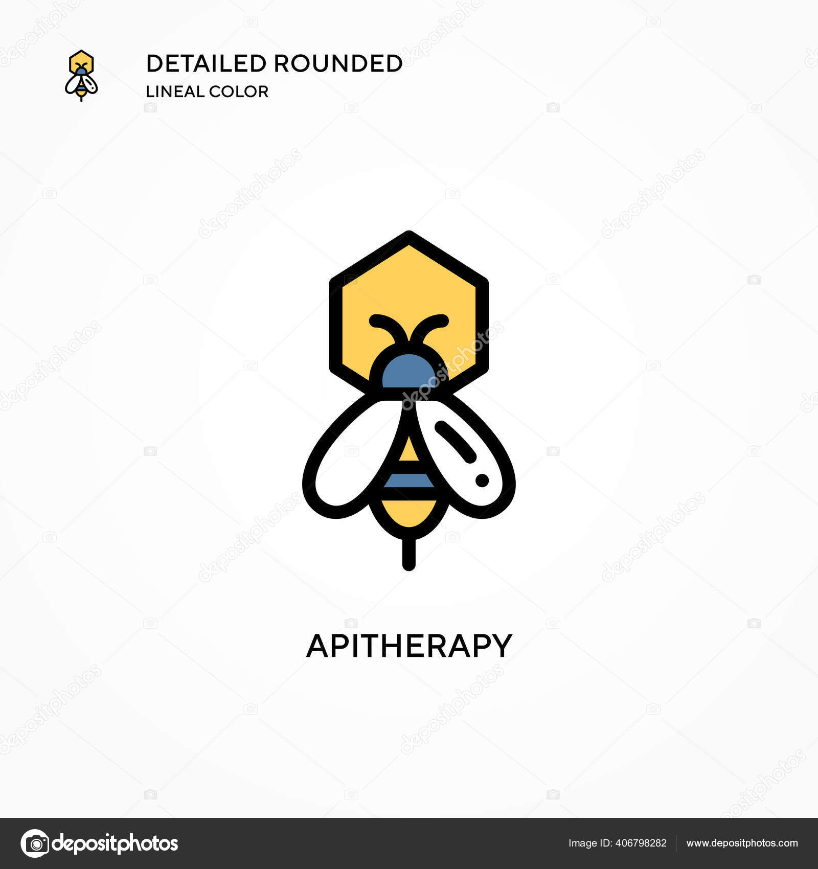 Apitherapy Vector Icon Modern Vector Illustration Concepts Easy Edit ...