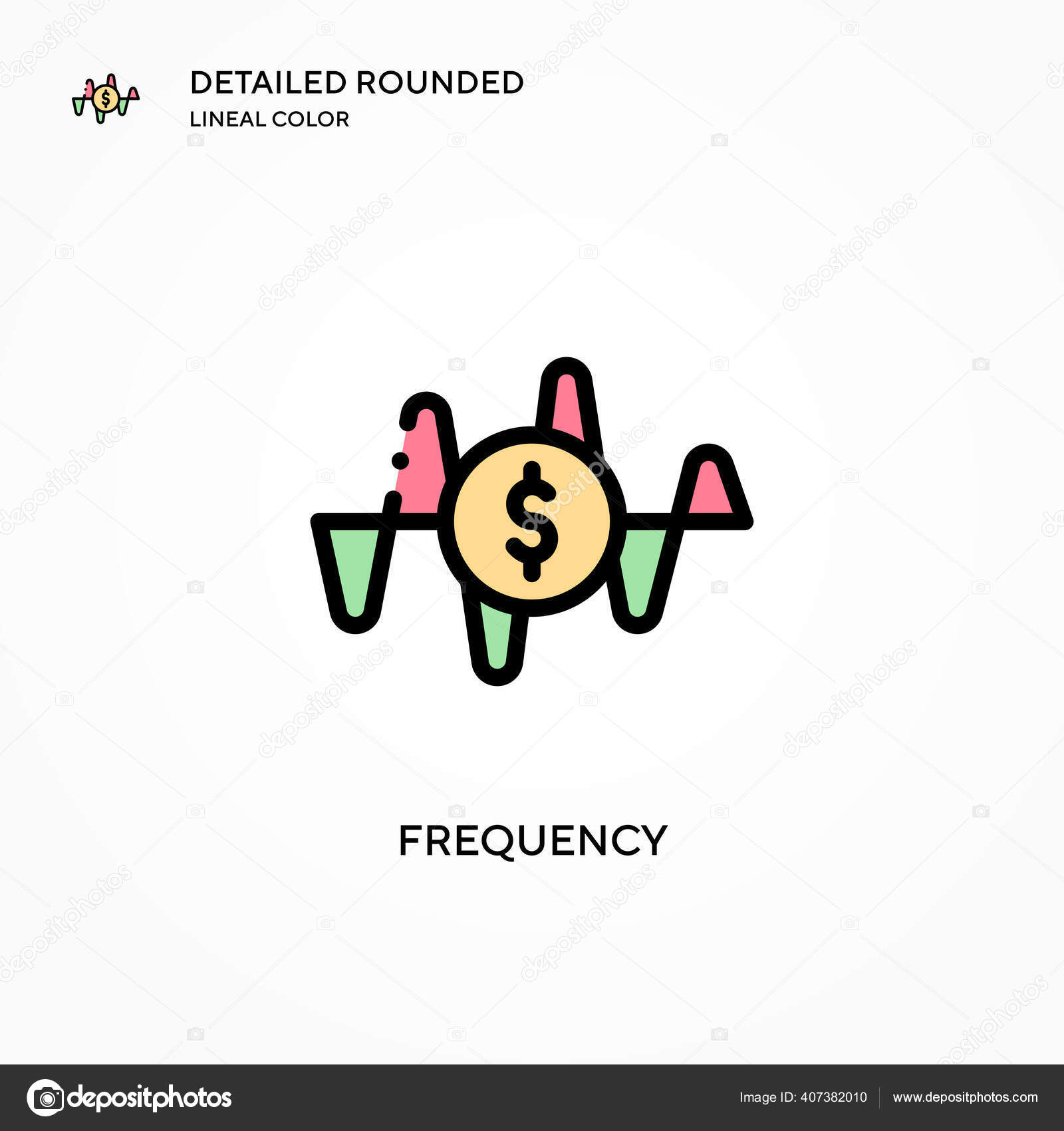 Frequency Vector Icon Modern Vector Illustration Concepts Easy Edit ...