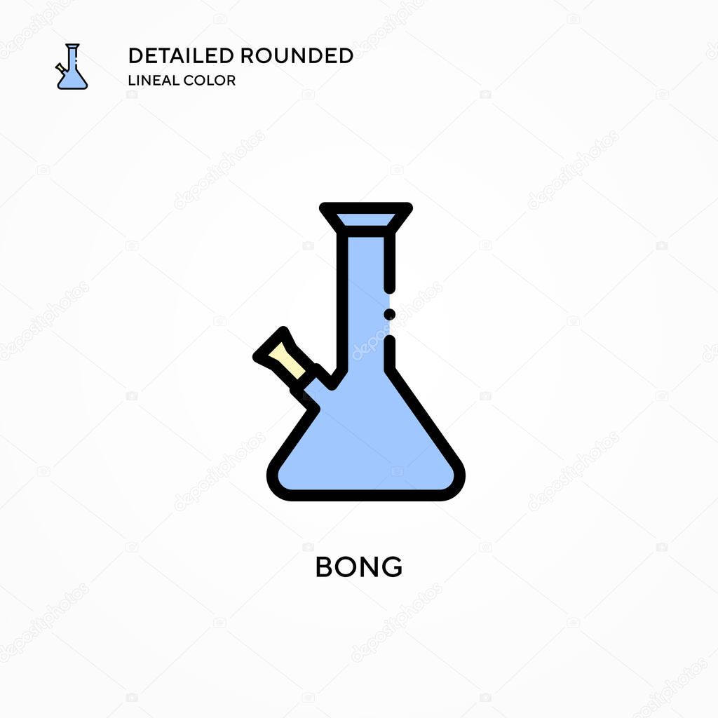 Icono de vector Bong. Conceptos modernos de ilustración vectorial. Fácil de editar y ...